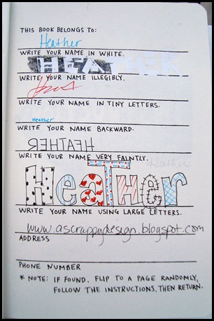 A Scrappy Design: {Wreck this Journal Wednesday}